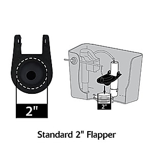 Korky 54BP Toilet Tank Flapper - Easy to Install - Made in USA,Black