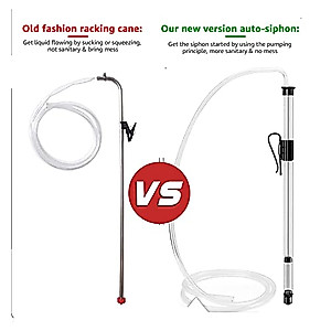 Fermtech Auto-Siphon Mini with 6 Feet of Tubing and Clamp, Clear