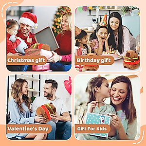 Riuhot Cute Hamburg Capybara Plush Pillows Soft Capybara Stuffed Animals Capybara Plushie Birthday Christmas Valentine's Day Gift for Kids（7.87in）