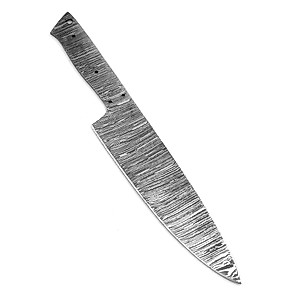 ColdLand 13.25 Inches knife blanks, Damascus Knife Blank for Kitchen, Professional Kitchen Hand Forged Knife Blanks for Knife Making, Knife Blanks Blade for Chef Knife ZB94