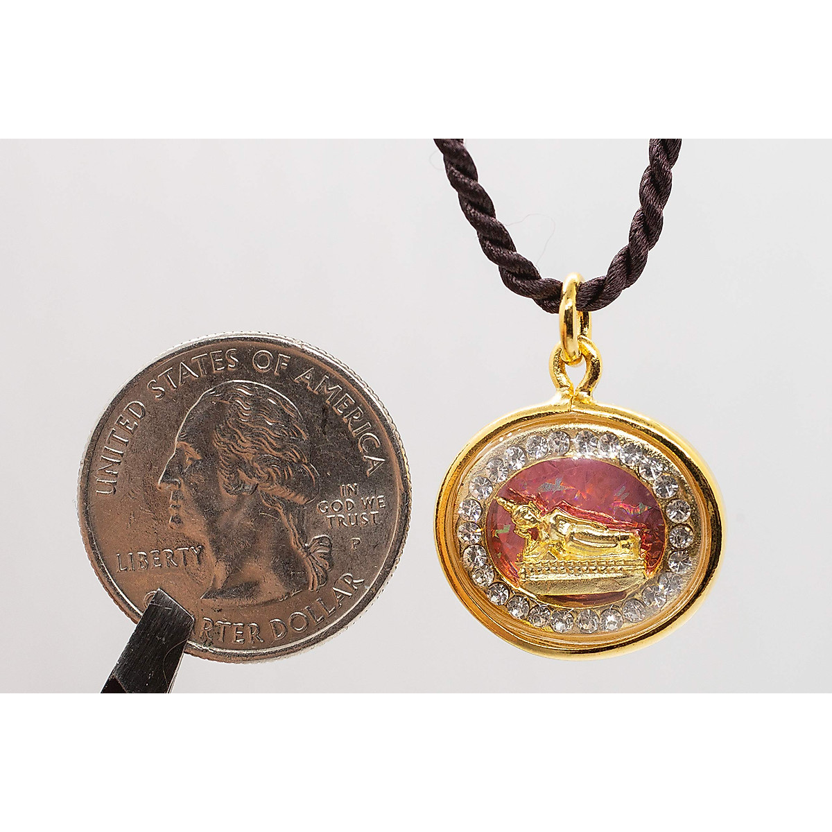 Artschatz Weekday Buddha - Tuesday - Phra Sai Yas “Reclining” Pendant, Amulet, Necklace, Charm