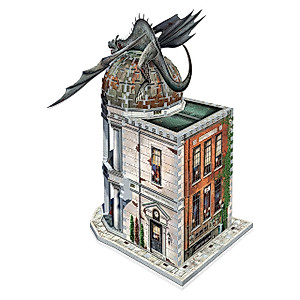 Wrebbit3D Harry Potter 3D Puzzle Model of Gringotts Bank | Diagon Alley Collection | A Mystical Journey of 300 Pieces for Witches, Wizards, and Muggles