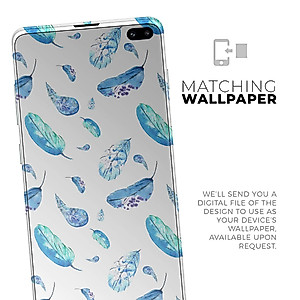 DesignSkinz Hipster Feather Pattern Protective Vinyl Decal Wrap Skin Cover Compatible with The Samsung Galaxy S20 (Screen Trim & Back Glass Skin)