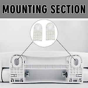 Toilet Seat Bolts Compatible with TOTO THU689 Toilets and Bidets Replacement Parts,Traditional Universal Toilet Seats Replacement Parts,White Plastic Bidet Parts (Pack of 2)