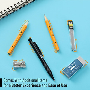 Mr. Pen Geometry Set with 6 Inch Swing Arm Protractor, Divider, Set Squares, Ruler, Compasses and Protractor, 15 Piece Set