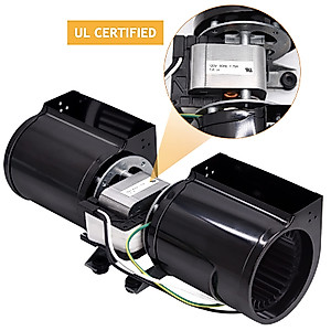 Adviace Aftermarket 812-4900 Convection Blower for Quadrafire Classic Bay 1200i Insert, Quadra-Fire 4100i 4100 3100 3100i 4300 Wood Stoves, 7100 Fireplace, Heatilator Eco Choice PS35 Pellet Stove