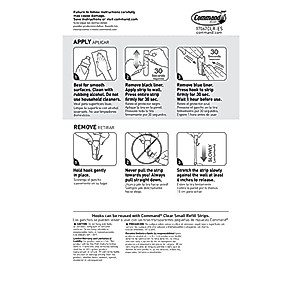 Command Small Wire Toggle Hooks, Damage Free Hanging Wall Hooks with Adhesive Strips, No Tools Wall Hooks for Hanging Decorations in Living Spaces, 10 Clear Hooks and 12 Command Strips