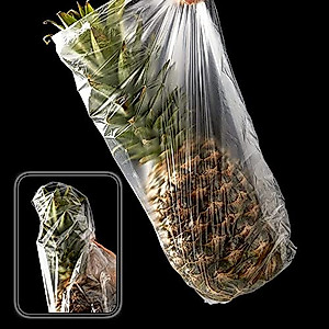 350 Count- X-Large Heavy Duty Plastic Produce Bag On A Roll, 13.8"x17.7", BPA-Free, Clear, Food Grade, Fruits, Vegetables, Bread & More