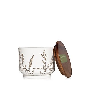 Thymes Citronella Grove Summer Candles - Outdoor Citronella Candles for Patio - Backyard Essentials - Outdoor Decor - Decorative Citronella Candles - Outdoor Medium Outdoor Candle (10 oz)