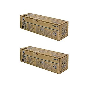 TN616K Genuine Konica Minolta Toner Cartridge 2 Pack, A1U9130, 41500 Page-Yield Per Ctg, Black