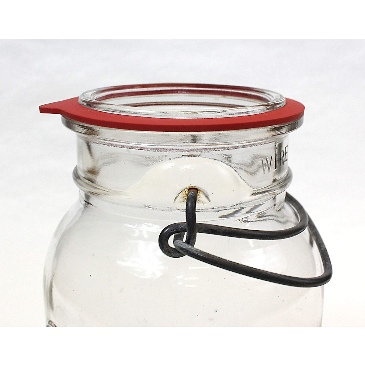 Viceroy Reliable Seal Canning Jar Seals, Fits Clamp-Down Regular Mouth Jars, Pure Natural Rubber Rings, Red, with Tab, 12 Rings per Box (Pack of 1)