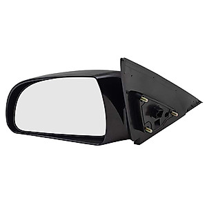 Brock Aftermarket Replacement Driver Left Power Mirror Paint to Match Black With Heat Compatible With 2006-2010 Hyundai Sonata