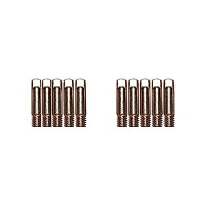 Chicago Electric Flux 125 Welder 63582 63583 Mig Gun Parts Nozzle Liner Tip 2150 (10-PK Tips .035)
