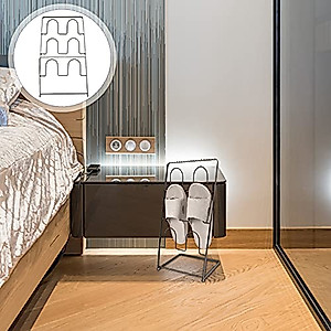 Cabilock Bathroom Slipper Rack Shoe Storage Rack Slippers Storage Organizer Shoes Rack Organizer Multi Layer Space Saving Shoes Rack for Sandals Slippers Fabric Shoe Storage Cabinet