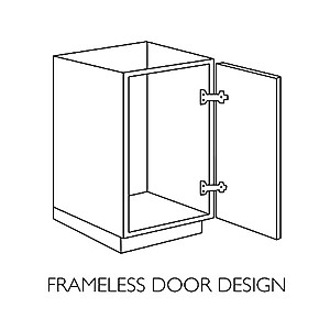 Design House Wyndham Unassembled Bathroom Vanity Cabinet Without Top, 24 in, White