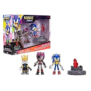 Sonic Prime 2.5" Figure Multipack with Sonic, Tails Nine & The Prism Shard with display base!