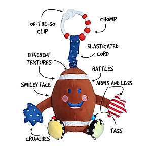 Baby Football Toy for Babies | Your Baby's First Football Buddy | Suitbable from Birth Onwards | Part of The LITTLE SPORT STAR® Baby Collection