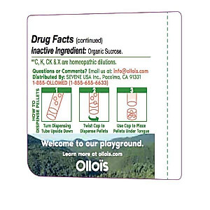 OLLOIS Ruta Graveolens 30c, Organic, Lactose-Free Homeopathic Medicine, 80 Pellets (Pack of 1)