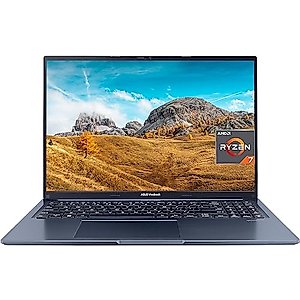 ASUS Vivobook Laptop 2023 Newest, 16" FHD Display, AMD Ryzen 7 5800HS Processor(8 cores Beat i7-1195G7), 12GB RAM, 512GB SSD, AMD Radeon Graphics, Backlit Keyboard, Wi-Fi 6, Bluetooth, Windows 11 Home