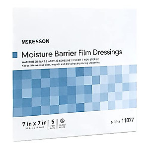 McKesson Wound Protector Clear 7 x 7" 11077, 5 Ct
