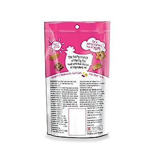 Purina Friskies Made in USA Facilities Cat Treats, Party Mix California Crunch With Chicken - (10) 2.1 oz. Pouches