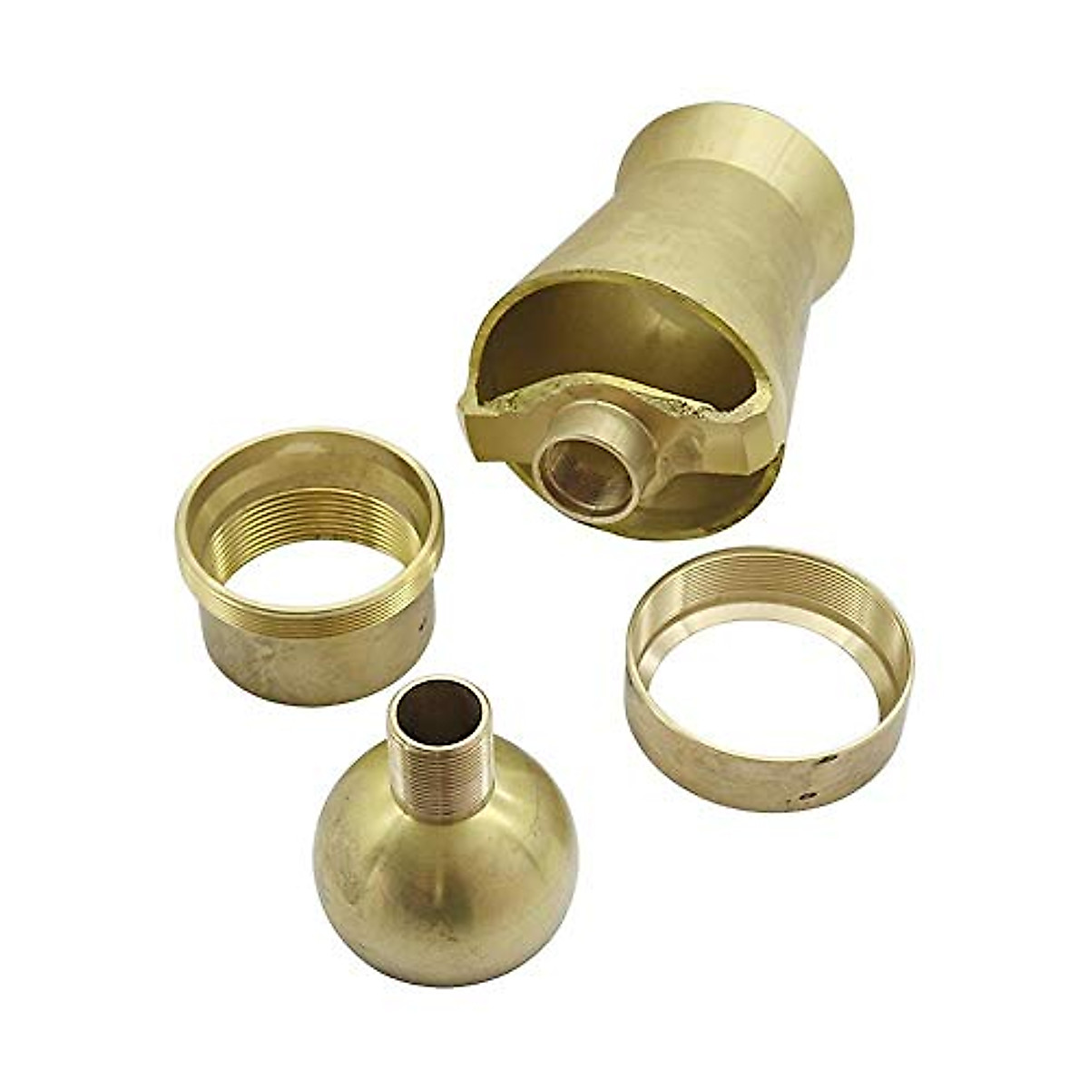 LRJSKWZC Hose Fittings 1 Pc Brass Ice Tower Cedar Fountain Nozzles 3/4" 1" 1.5" 2" Air-Blended Bubbling Fountain Garden Landscape Ornamental Nozzle (Color : 3I4 inch)