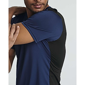 Real Essentials - Pack of 5 Men’s Active Quick Dry Fit Crew Neck T-Shirts Athletic Gym Workout Short Sleeve Tee Tops Camisas para Hombres Summer - XX-Large - Set 15