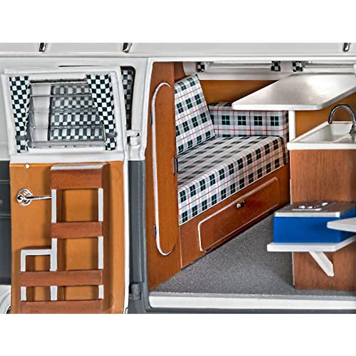 Revell RV07674 07674 VW T1 Camper Model kit 1:24 Scale, Unpainted