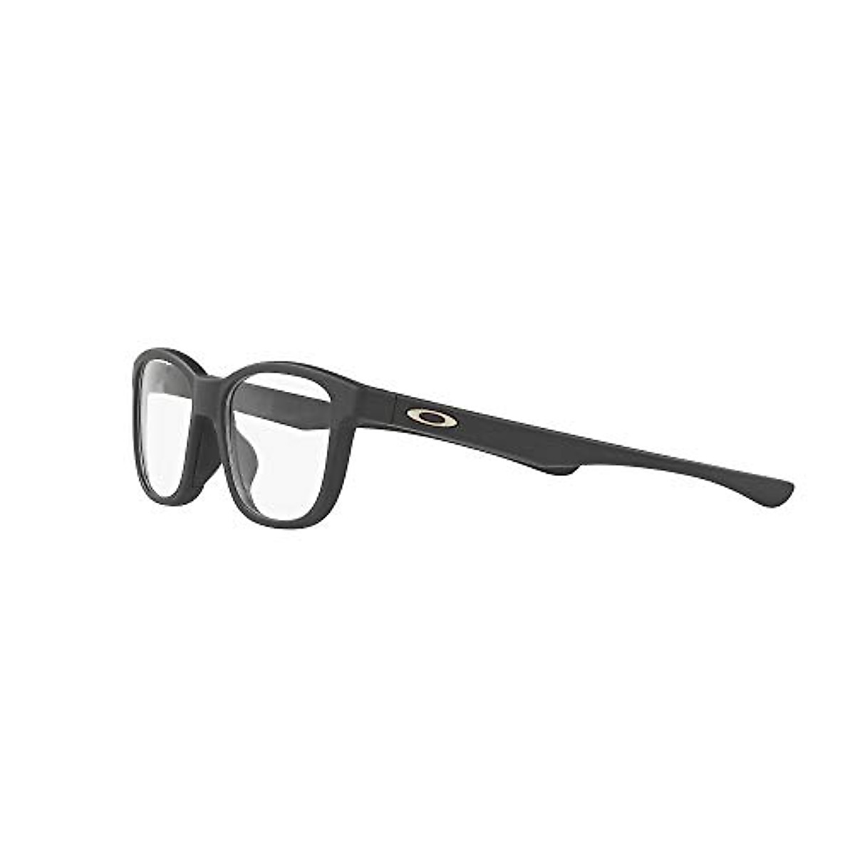 Oakley OX8106 Cross Step Round Prescription Eyeglass Frames, Satin Black/Demo Lens, 50 mm