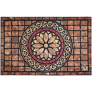CHICHIC Rectangle Entrance Door Mat Large 24 x 36 Inch High Traffic Area Entry Way Doormat Front Door Rugs Outdoors Heavy Duty Welcome Mat, Non Slip Rubber Back Low Profile for Garage