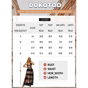 Dokotoo Womens Sexy V Neck Sleeveless Spaghetti Straps Elegant Embroidered High Slit Sheer Mesh Dresses Backless Maxi Long Formal Evening Party Prom Dress Bridesmaid Wedding Guest Dresses White Small