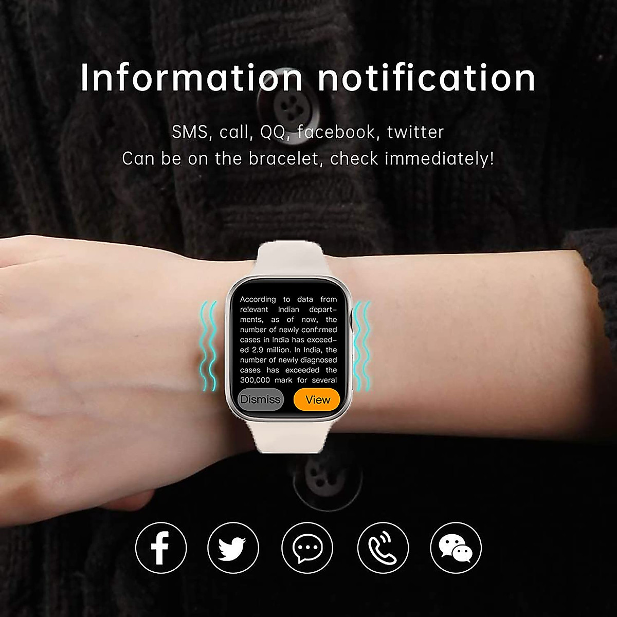 Aeifond Smart Watch for Women Men, Fitness Tracker Watch with Call/SMS/Heart Rate/SpO2/Pedometer/Runing Sports Boys Smartwatch with Bluetooth Call Compatible Android/iOS Phones iPhone (Black)