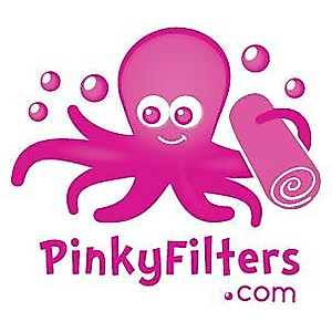 Pinky Filters Pond & Aquarium Filter Media Pads for Saltwater and Freshwater |  Premium Authentic Pinky Filter Floss for Fish Tanks and Ponds (12" x 48" - 4 Feet Total)