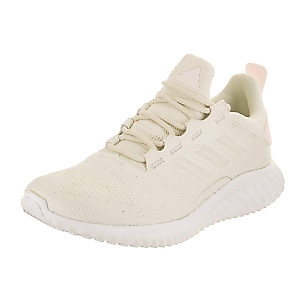 adidas Girls Alphabounce Lace-Up Sneaker Running Shoes Ivory 6 Medium (B,M)