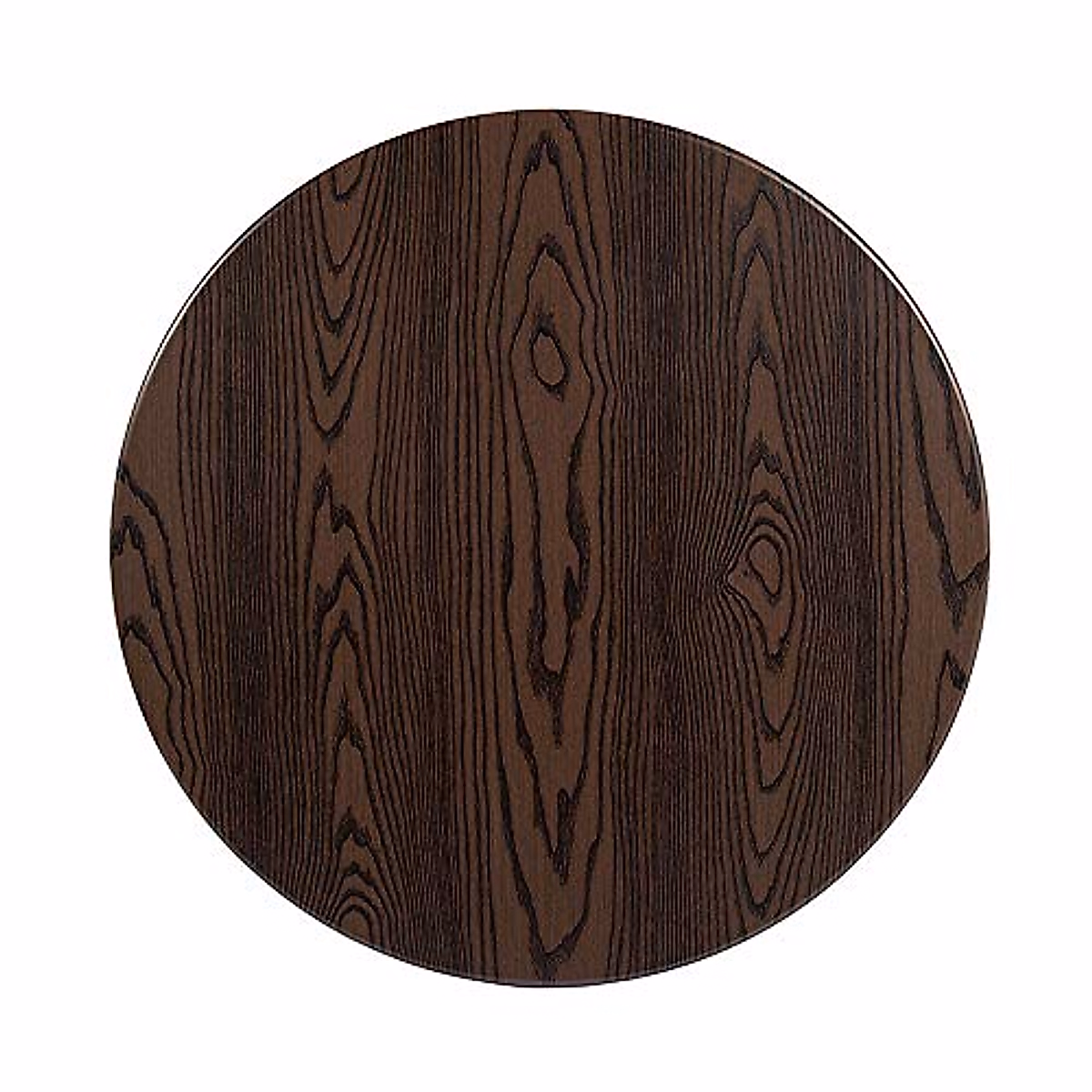 Flash Furniture Glenbrook 36" Round Rustic Wood PVC Table Top