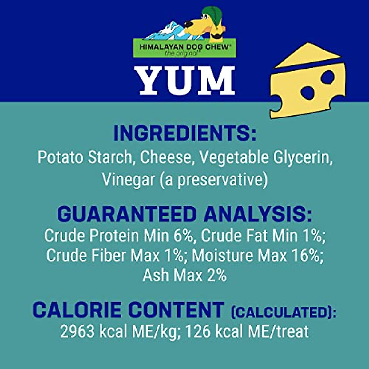 Himalayan Dog Chew Yak Cheese Dog Chews, 100% Natural, Long Lasting, Gluten Free, Healthy & Safe Dog Treats, Lactose & Grain Free, Protein Rich, Medium, 4.5 oz