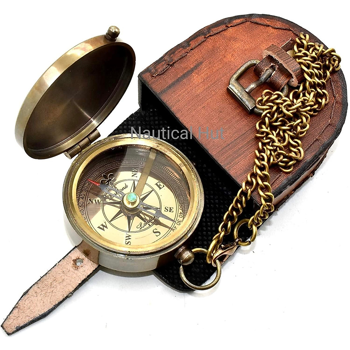to My Son Engraved Brass Compass Gift to My Son/Nautical Gift for Son from Dad/Gift to Son from Mom/Gift for Son,Father Son Gift,Mother Son Gift,Love Mom,Son from Mom, Love Dad/with Leather Case