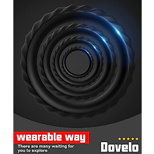 Dovelo Silicone Penis Rings kit, 4 Different Sizes Cock Rings for Men Sex Toy, Adult Sex Toys & Games