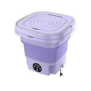 8L Portable Washing Machine For Small Loads, Foldable Mini Washing Machine For Underwear, Bra, Socks, Baby Clothes, towels, or Small Items, Camping, Travel and Home Use