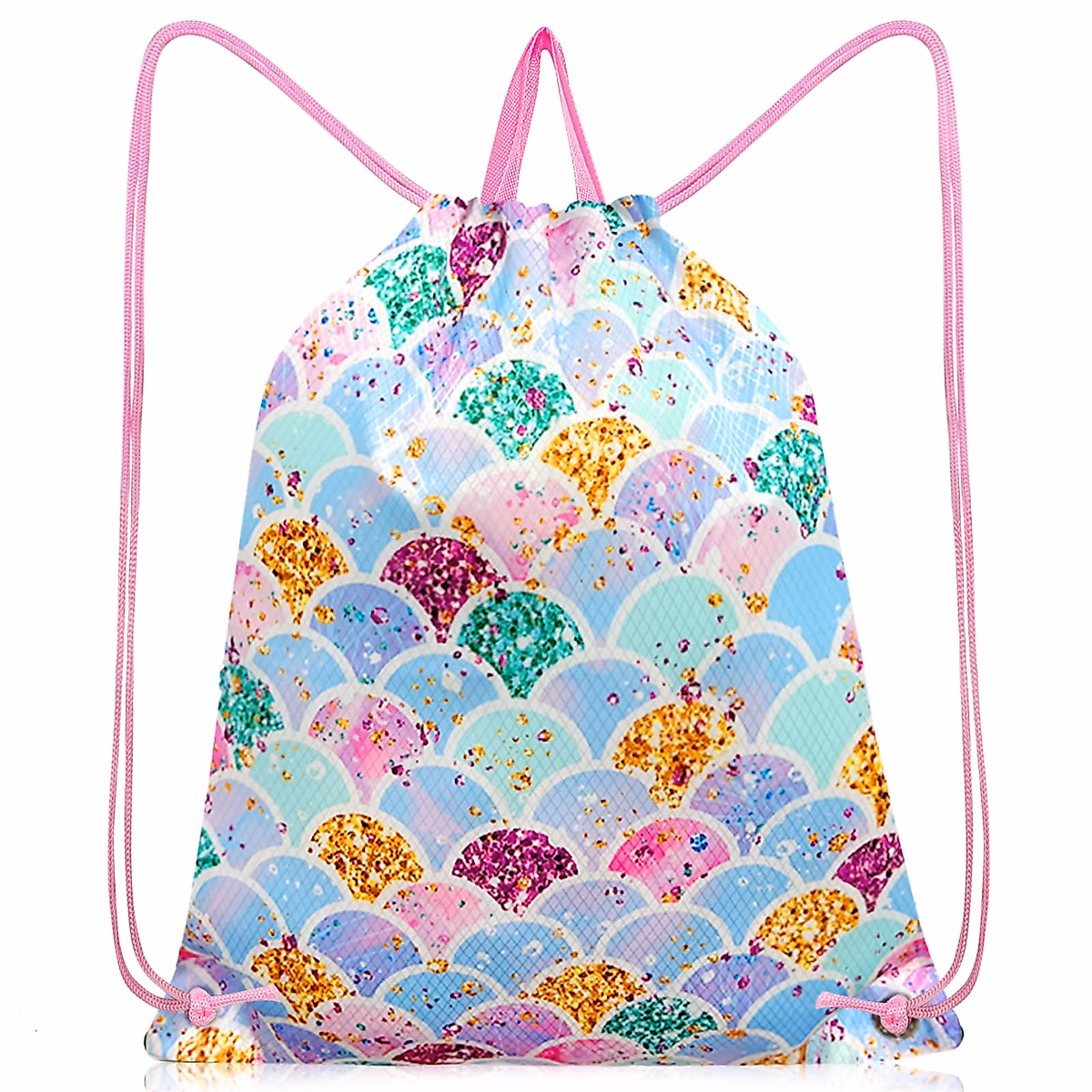 RLGPBON Drawstring Bag for Kids,Gym Bag girls Waterproof Drawstring Backpack Swim Pool Bag for Boys and Girls Kids Beach Sport String Bag Shopping Swimming Travel Sackpack