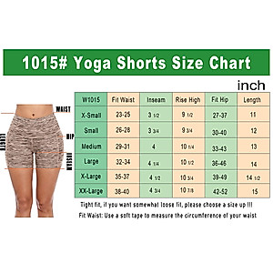 CADMUS Women's High Waist Yoga shorts,Tummy Control,Workout Shorts Out Pockets,2 Pack,1015,Black & Red,Large