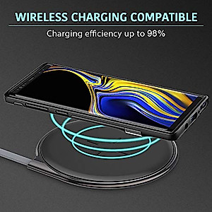 ESR Metal Kickstand Case Compatible for Samsung Note 9,[Vertical and Horizontal Stand] [Reinforced Drop Protection] Hard PC Back with Flexible TPU Bumper for Note 9(Black)