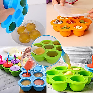 2 PCS Egg Bites Silicone Mold, Sous Vide Egg Bite Maker, Fits Instant Pot 5,6,8 qt Pressure Cooker