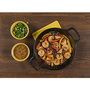 Lodge L5RPL3 Cast Iron Round Pan, 8 in, Black