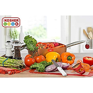 The Kosher Cook Paring Knife, Sharp Kitchen Knife, Ergonomic Handle, Pointed Tip, Color Coded Kitchen Tools (Pack of 3)