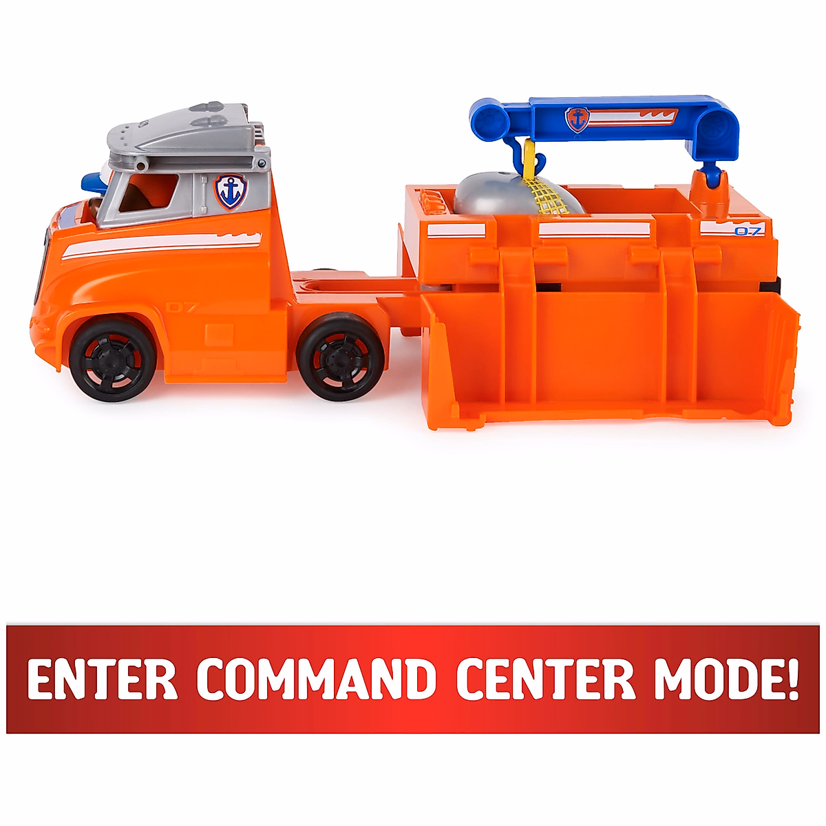 Paw Patrol, Big Truck Pup’s Zuma Transforming Toy Trucks with Collectible Action Figure, Kids Toys for Ages 3 and up