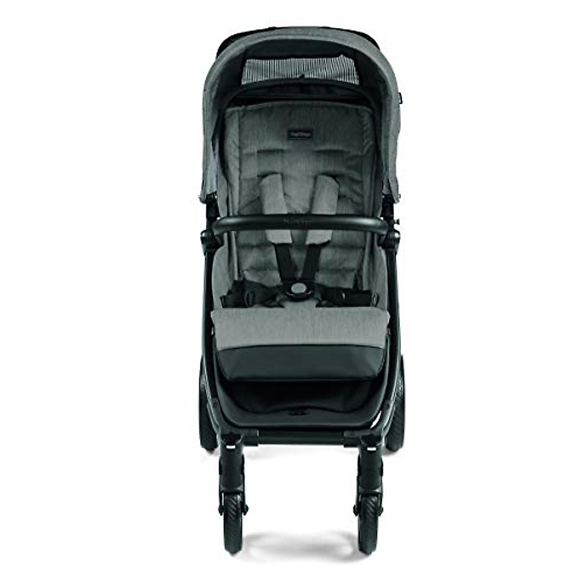 Peg Perego Booklet 50 Travel System - Includes Booklet 50 Baby Stroller and The Primo Viaggio 4-35 Infant Car Seat - Made in Italy - Atmosphere (Grey)