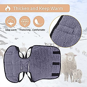 2 Pcs Goat Blanket Goat Blankets for Cold Weather Mini Horse Blanket Goat Coats for Winter Goat Supplies Goat Blankets Sheep Blanket S