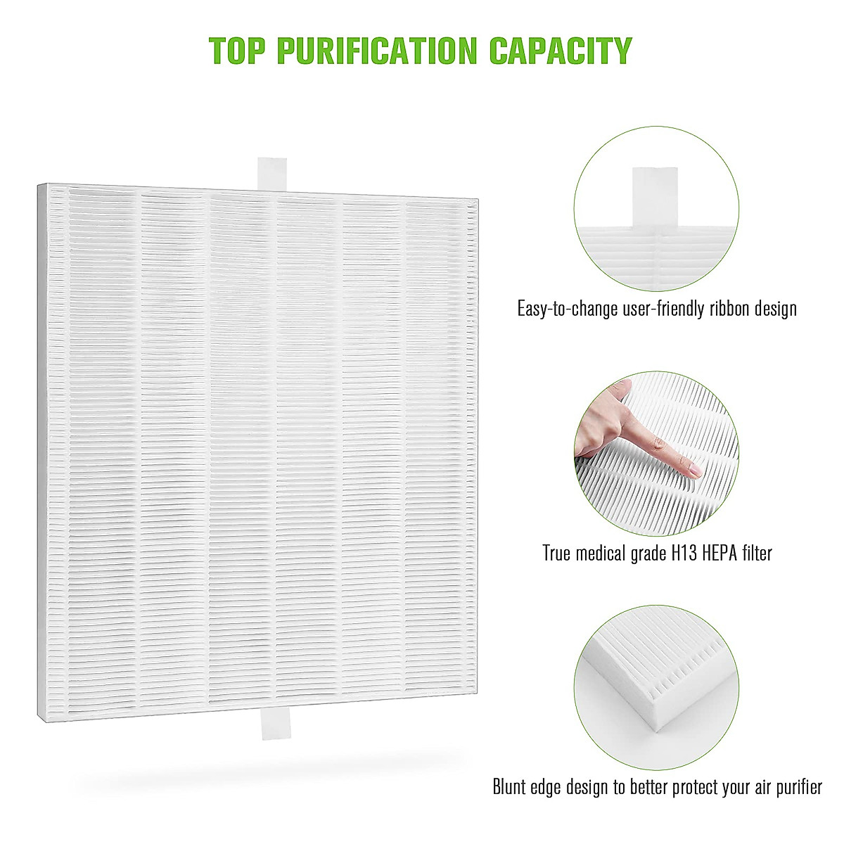 Housmile Replacement for Coway AP-1512HH Mighty Air Purifier Filter, Compatible with Coway AP-1512HH 3304899 AP1512HH AP1512 1512 1512HH (2 Premium HEPA Filters and 8 Carbon Pre-Filters)