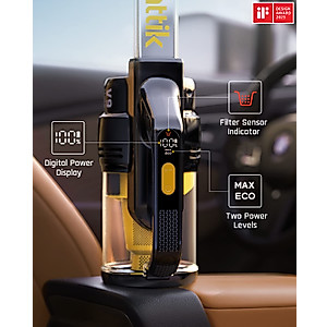 Fanttik RobustClean™ V9 Mate Cordless Car Vacuum, 13kPa/40AW, Handheld Vacuum with Various Attachments, 2-Hour Fast Charge, Lightweight Cordless Vacuum with LED-Display&Light, for Car Home Cleaning